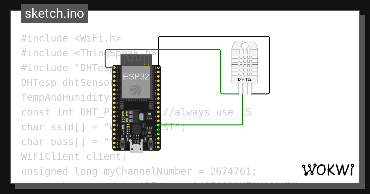 Temp Humidity Wokwi Esp32 Stm32 Arduino Simulator 8916