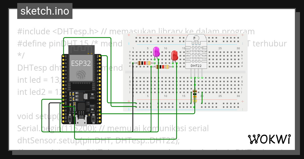 suhu keramat - Wokwi ESP32, STM32, Arduino Simulator