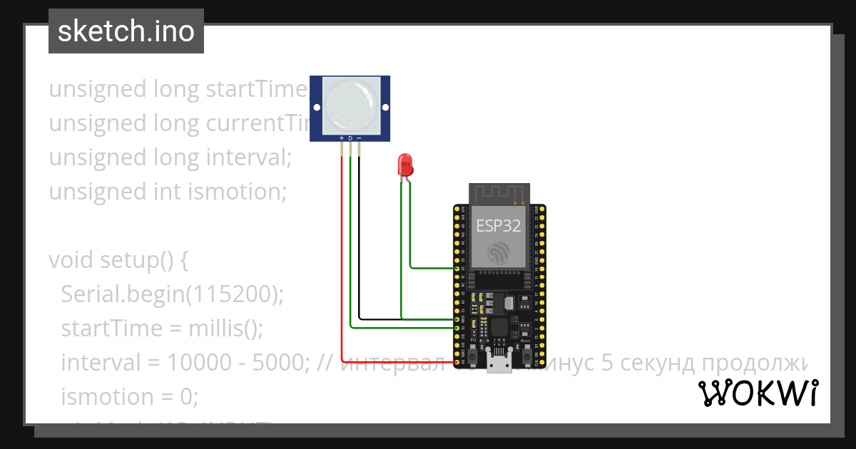 Task PIR MGBOT Copy - Wokwi ESP32, STM32, Arduino Simulator