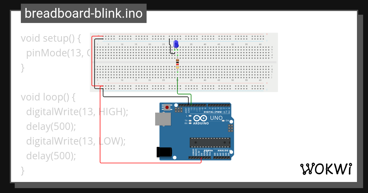 Project With Breadboard Wokwi Esp32 Stm32 Arduino Simulator 