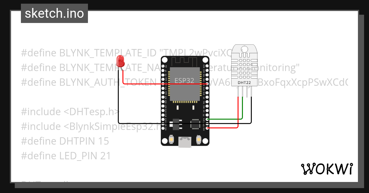 Weather Monitoring System Wokwi Esp32 Stm32 Arduino Simulator
