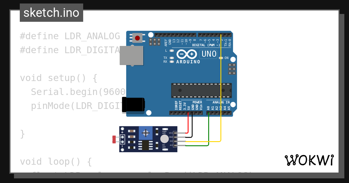 Ldr Wokwi Esp32 Stm32 Arduino Simulator 9732