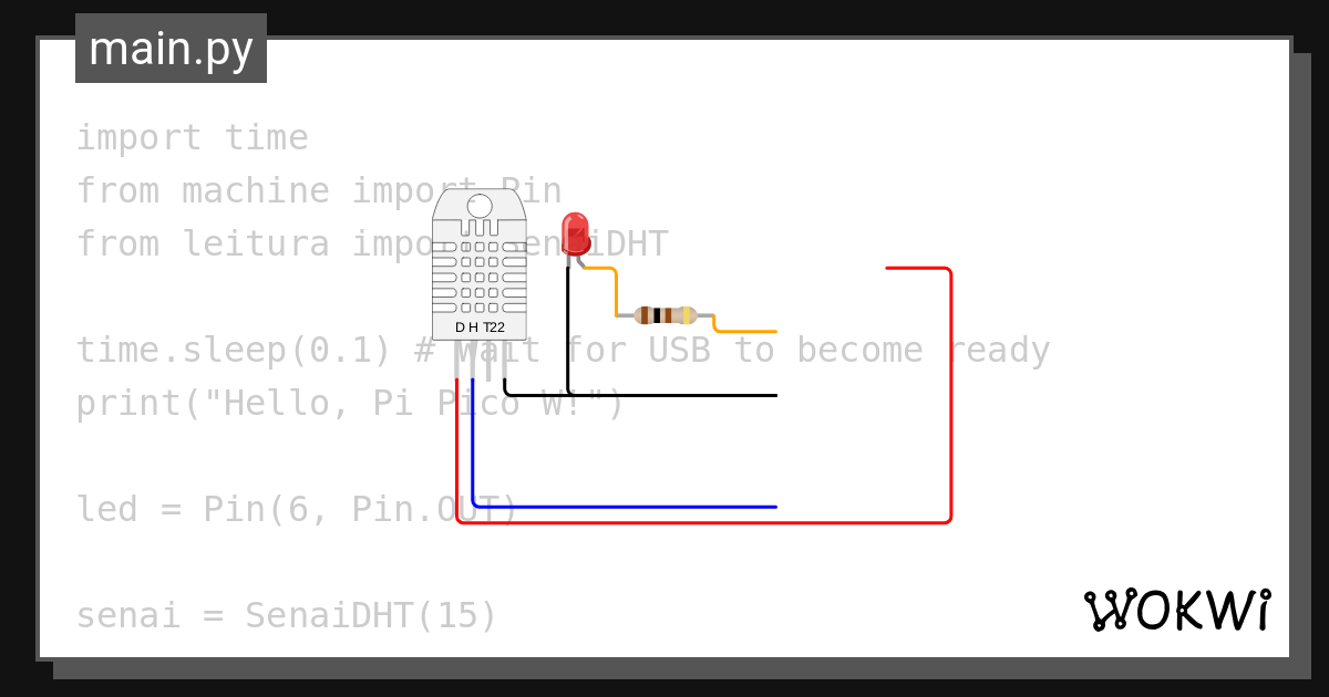 Iot Led Dht22 Wokwi Esp32 Stm32 Arduino Simulator 7036