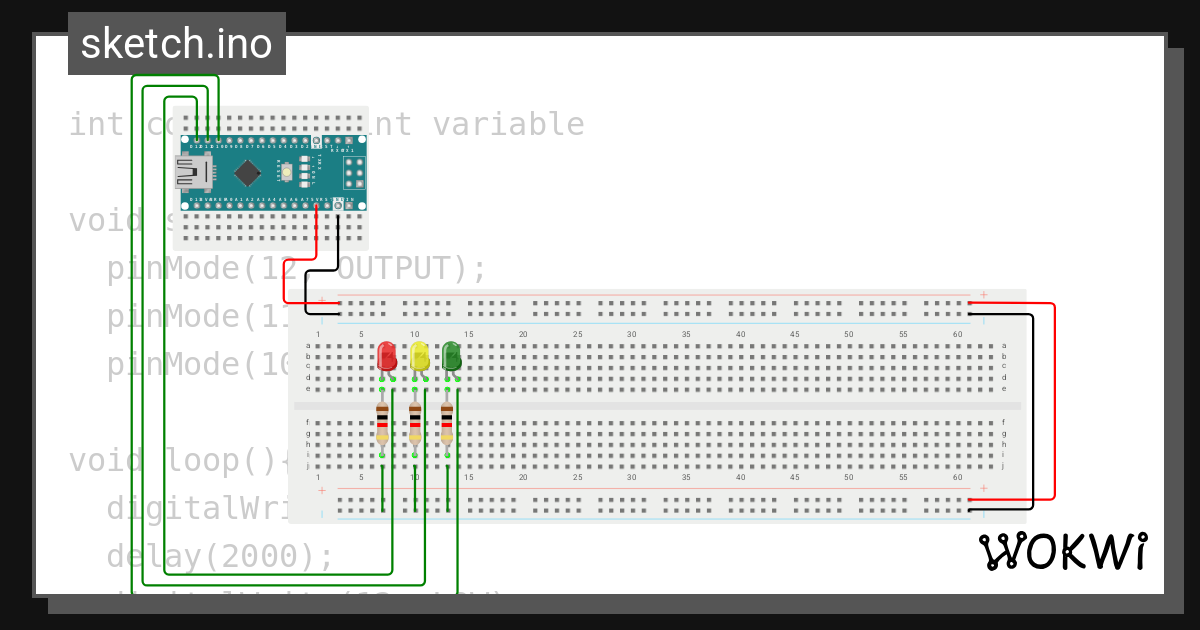 2 Светофор Wokwi Esp32 Stm32 Arduino Simulator 