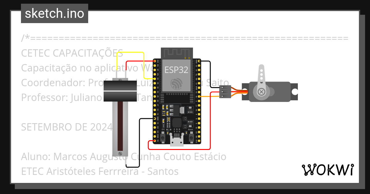 Projeto 2 Final Wokwi Esp32 Stm32 Arduino Simulator 