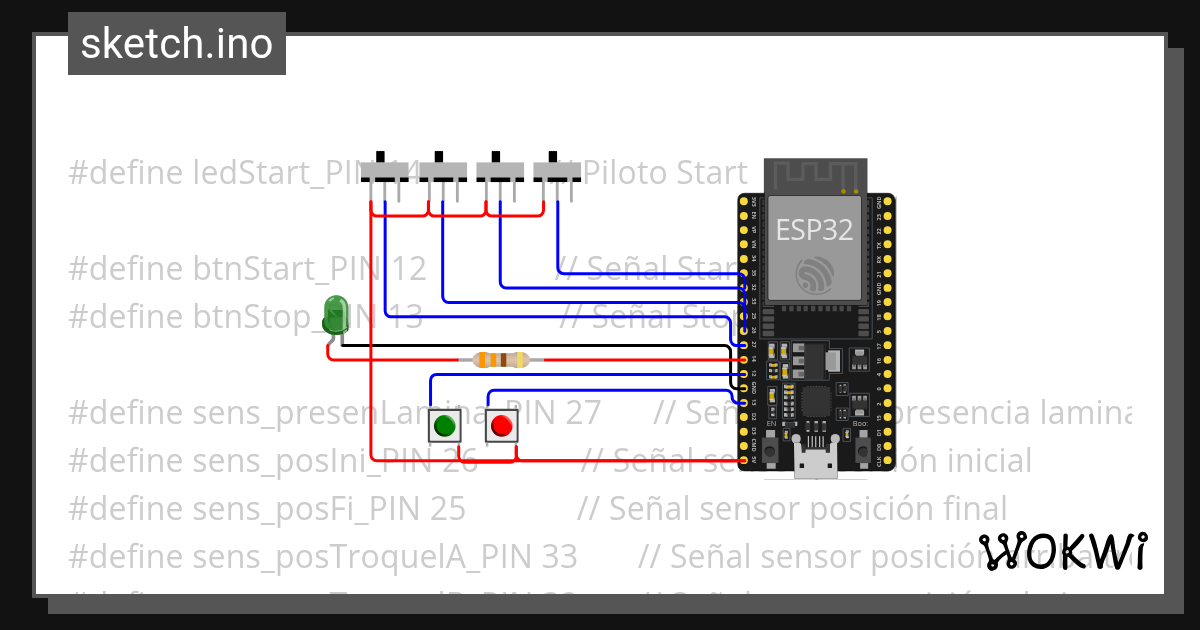 Proyecto Algoritmos y programación - Wokwi ESP32, STM32, Arduino Simulator
