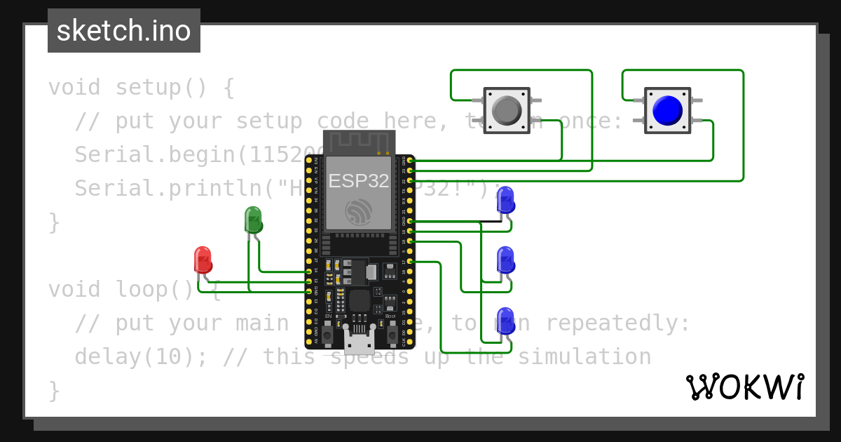 Assignment1 - Wokwi ESP32, STM32, Arduino Simulator Assignment1 - Wokwi ESP32, STM32, Arduino Simulator
