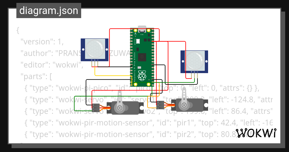 auto door - Wokwi ESP32, STM32, Arduino Simulator
