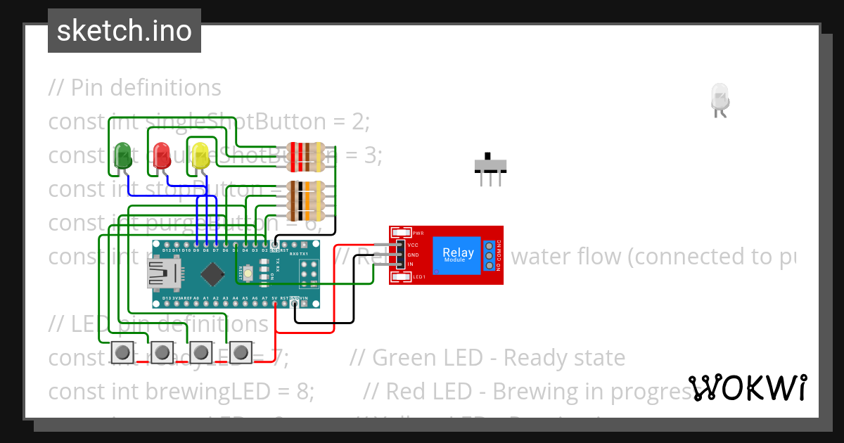 Espresso Machine MOD - Wokwi ESP32, STM32, Arduino Simulator
