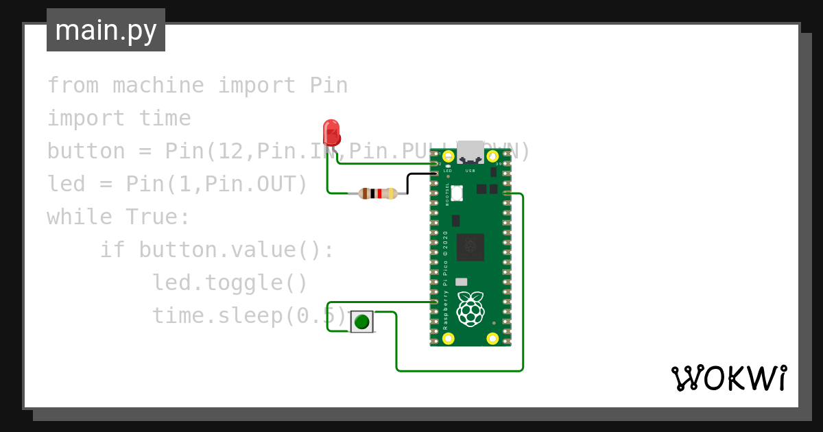 Led1 Wokwi Esp32 Stm32 Arduino Simulator 3354
