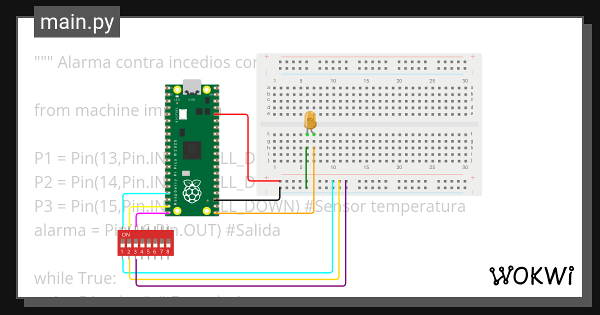 Alamrma Conta Incendios Wokwi Esp32 Stm32 Arduino Simulator