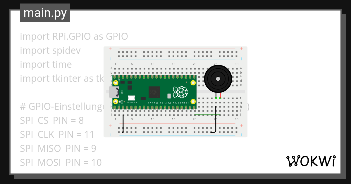 Raspberry Pi Pico Passive Buzzer (picozero) Copy - Wokwi ESP32, STM32, Arduino Simulator