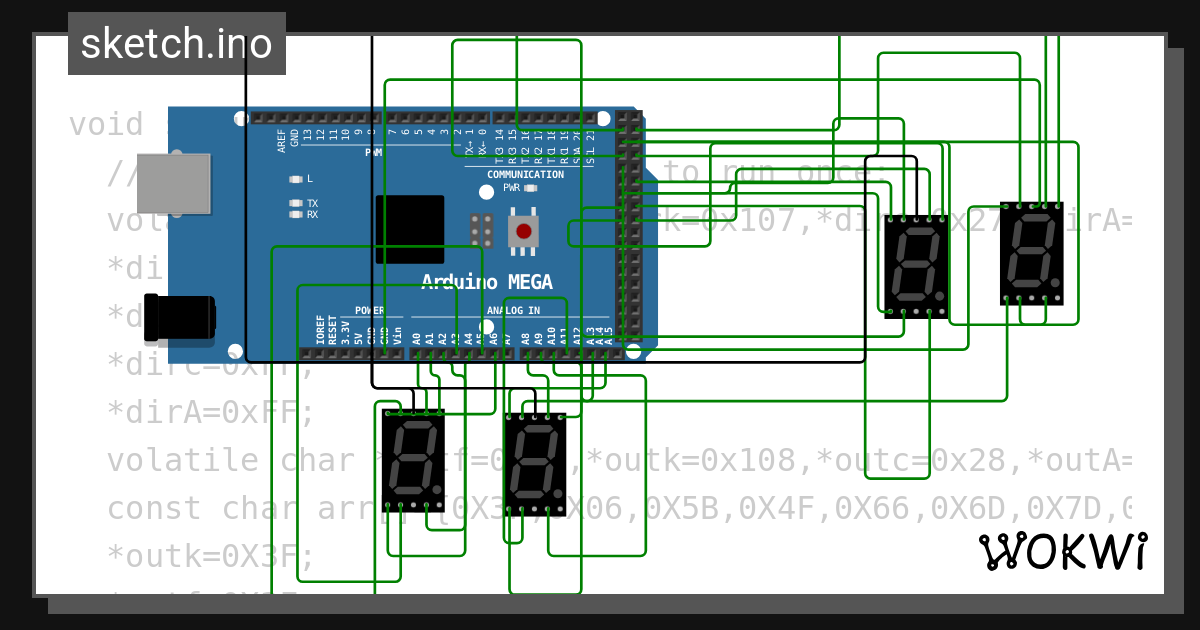 4 Sevensegment Wokwi Esp32 Stm32 Arduino Simulator 5970