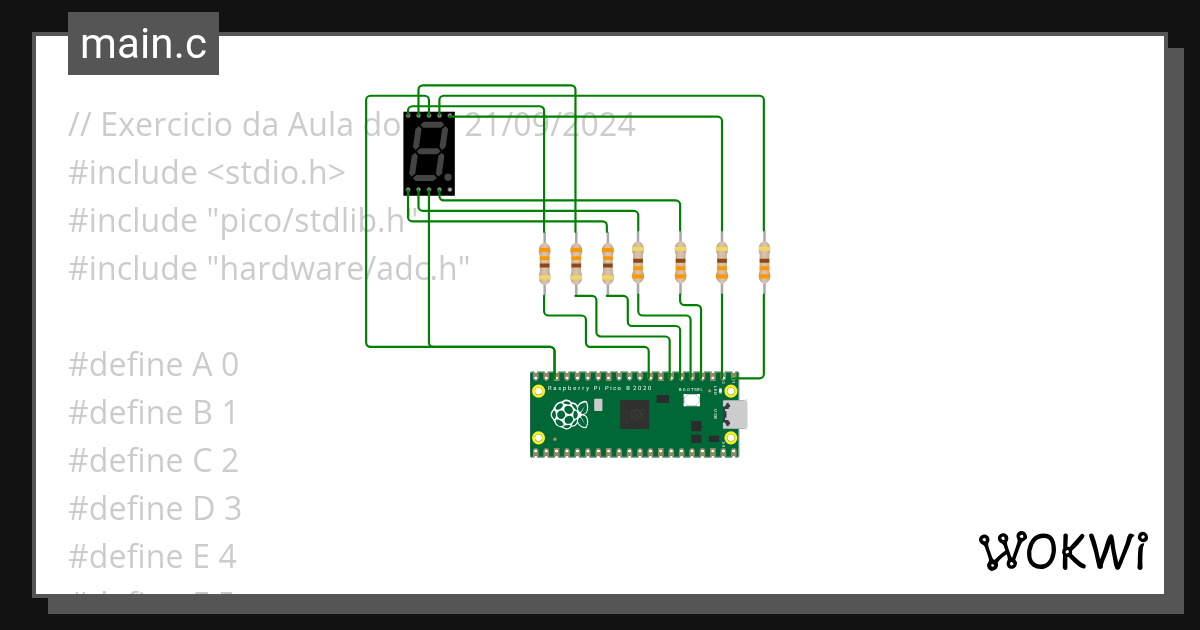 Exercicio 5 - Microcontroladores Entrada Analogica 28/09/2024 - Wokwi ESP32, STM32, Arduino ...