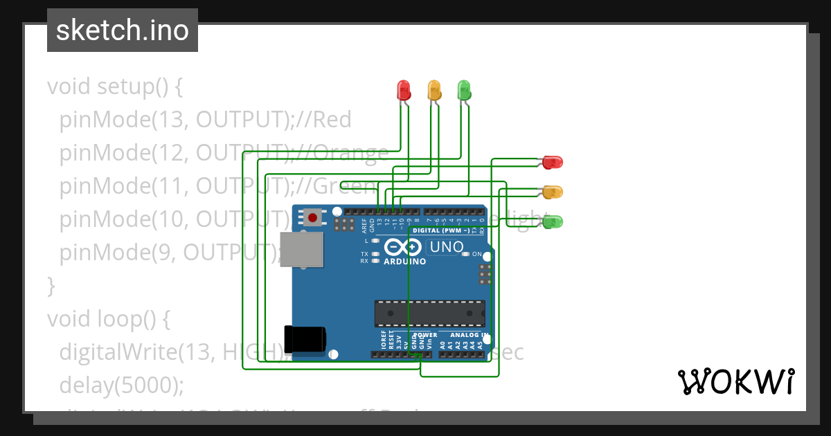 Lights Wokwi Esp32 Stm32 Arduino Simulator 3754