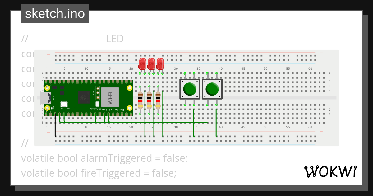 Test007 - Wokwi ESP32, STM32, Arduino Simulator