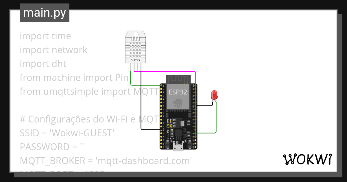 iotgabrielnakano - Wokwi ESP32, STM32, Arduino Simulator