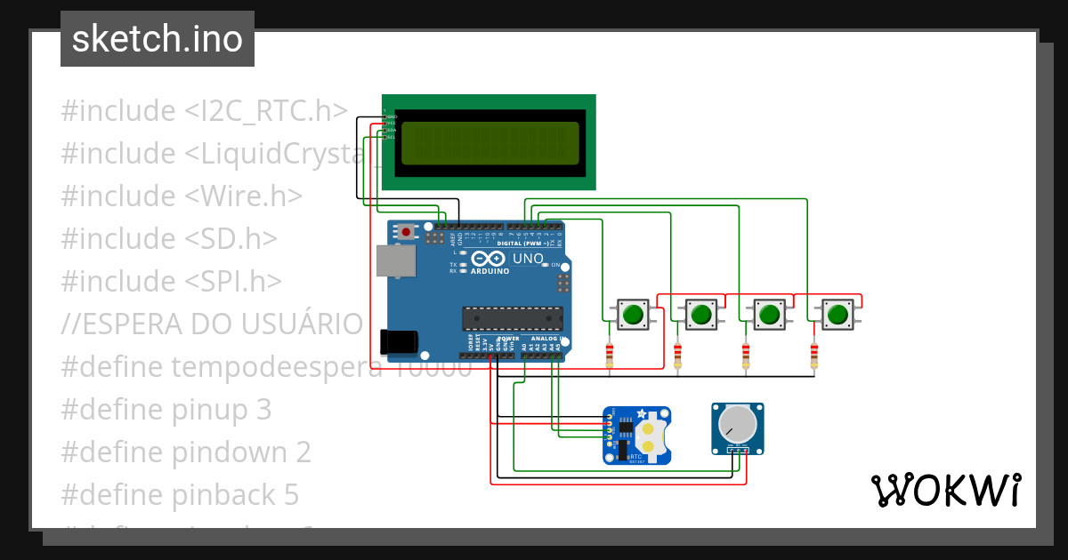 MENU DATA LOGGER TOP!! - Wokwi ESP32, STM32, Arduino Simulator