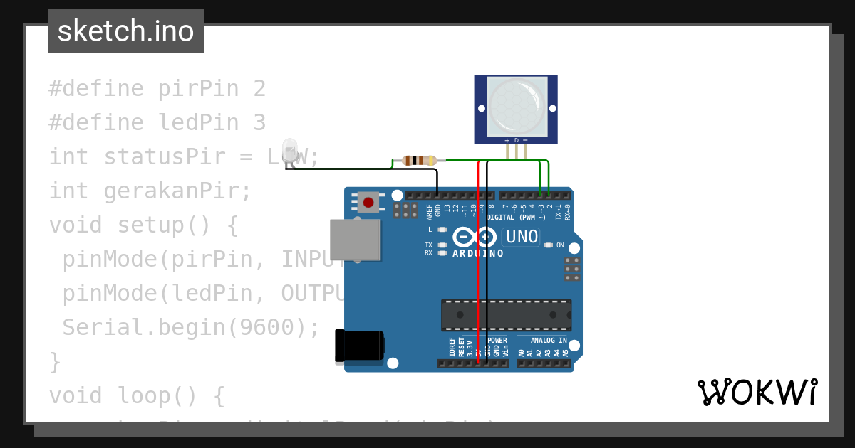Arduino Uno Sensor Gerak Wokwi Esp32 Stm32 Arduino Simulator 0230