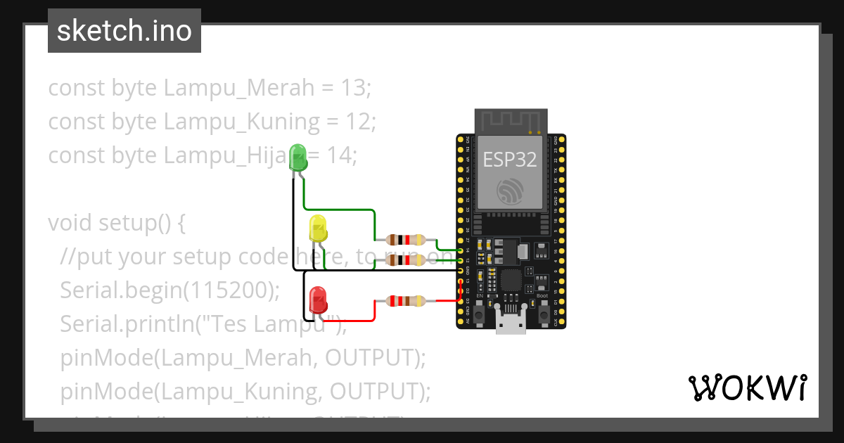 TUGAS_IOT1 - Wokwi ESP32, STM32, Arduino Simulator