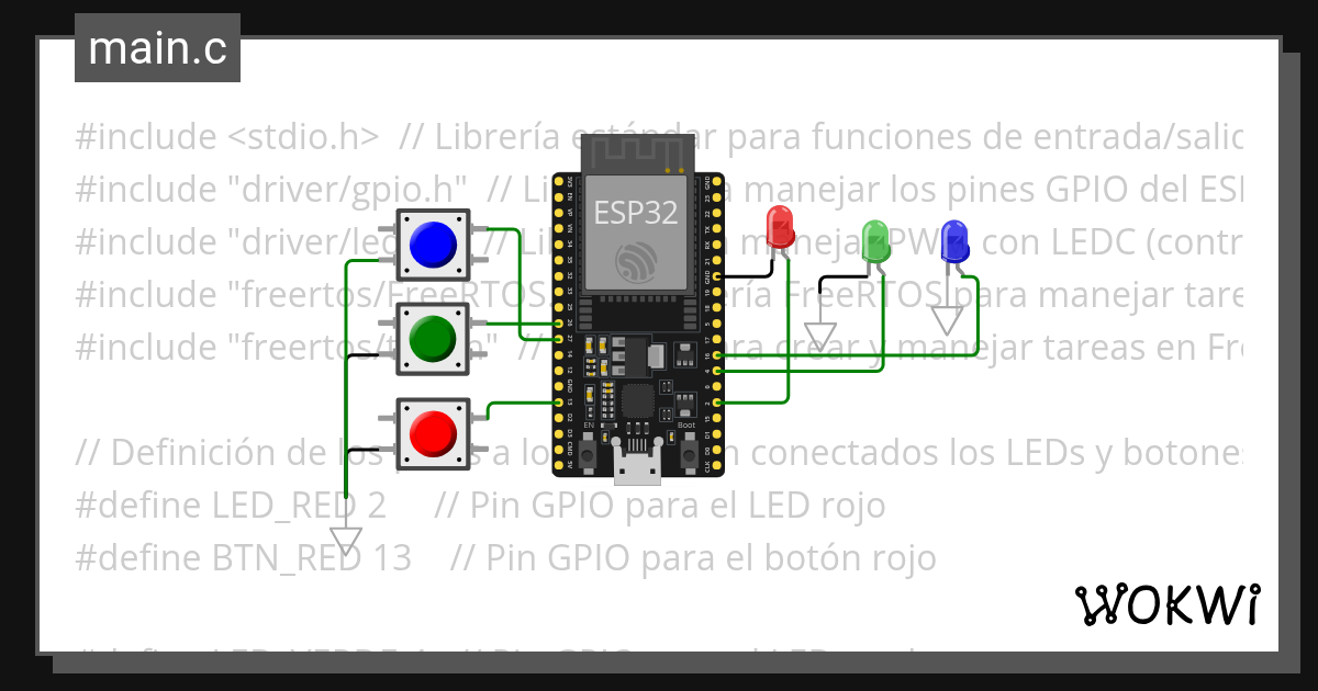 Proyecto Lab1 DENNIS HERNAN LARA TORRICO - Wokwi ESP32, STM32, Arduino Simulator