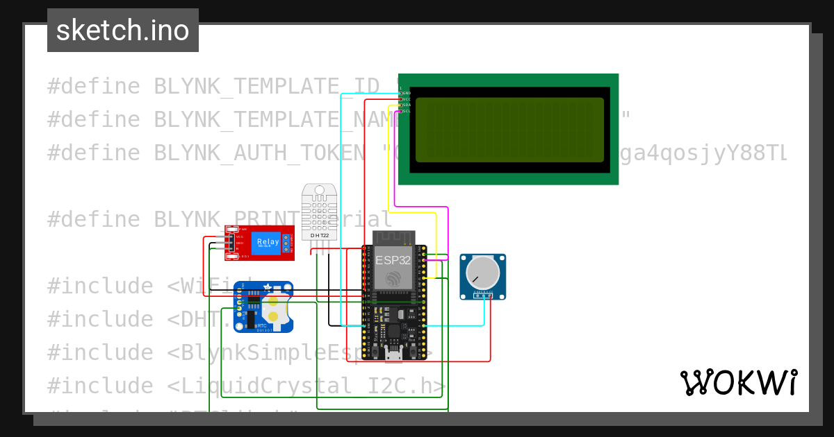 Sensor Kualitas Udara Wokwi Esp32 Stm32 Arduino Simulator 2184
