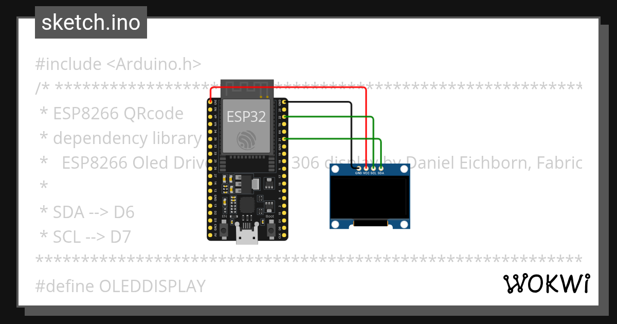 ESP32 QR - Wokwi ESP32, STM32, Arduino Simulator