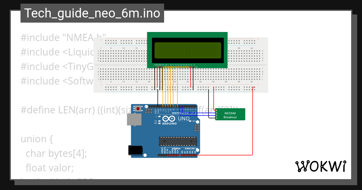 GPS/LCD simulation Copy - Wokwi ESP32, STM32, Arduino Simulator