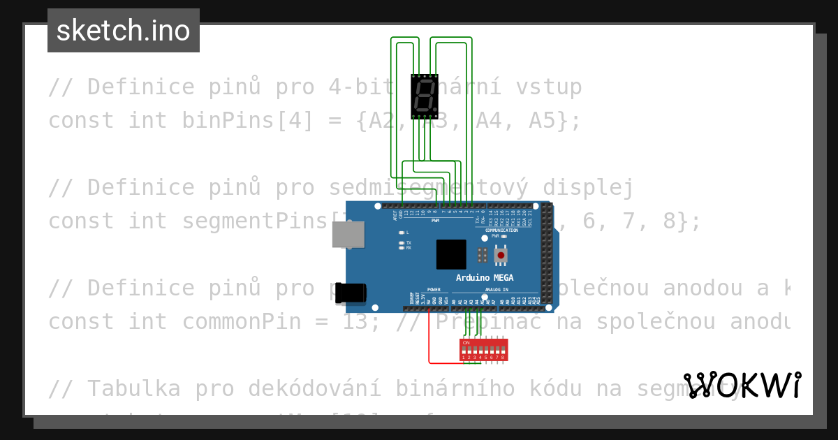 7segment Wokwi Esp32 Stm32 Arduino Simulator 0210