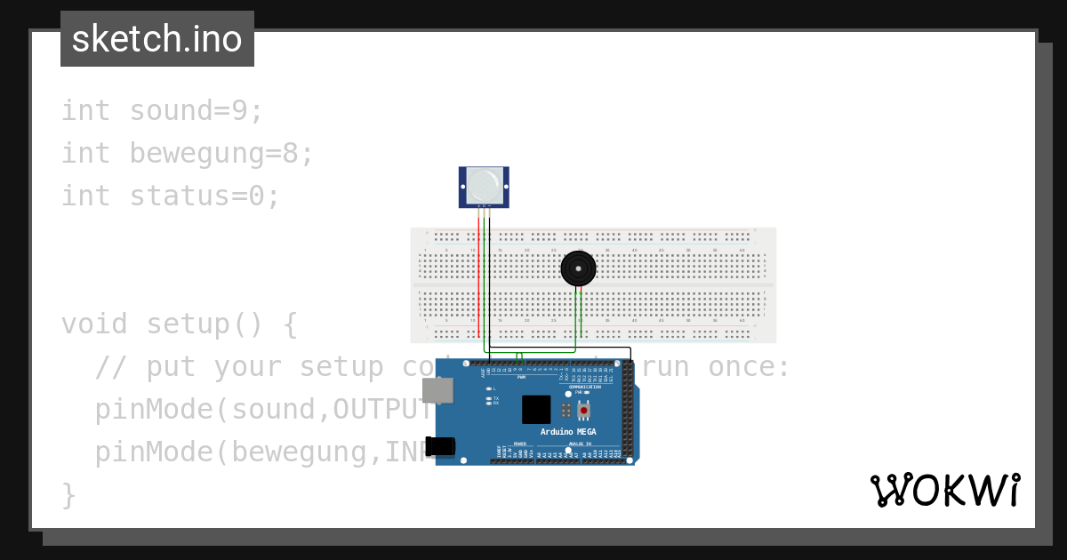 Bewegungsmelder Wokwi Esp32 Stm32 Arduino Simulator 2635