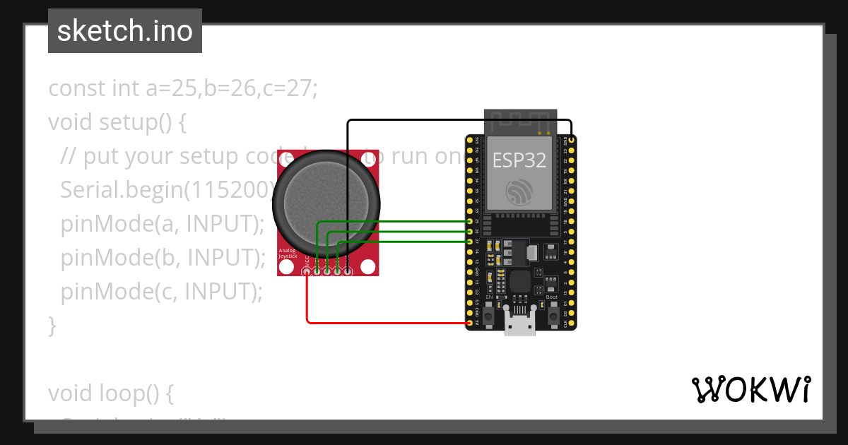 joystick - Wokwi ESP32, STM32, Arduino Simulator