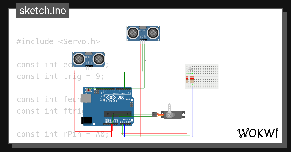 Trashbin Wokwi Esp32 Stm32 Arduino Simulator 5858
