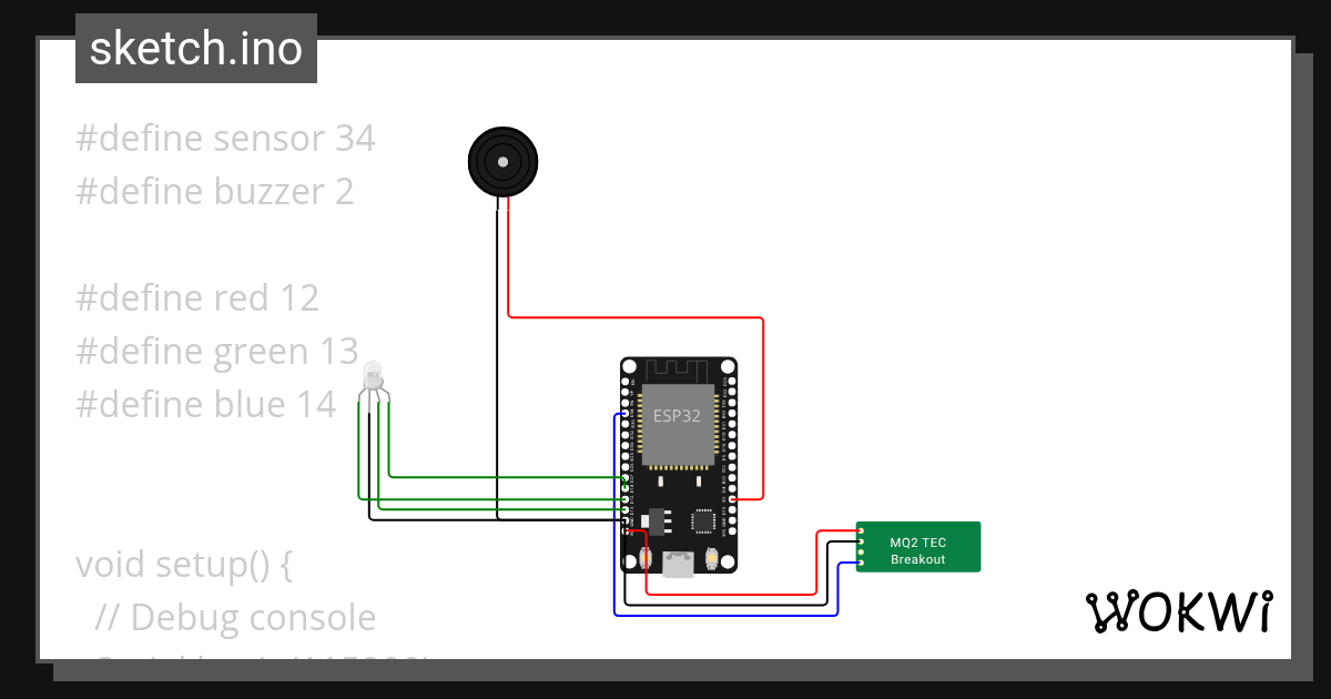 Gas Sensor Project MQ2 - Wokwi ESP32, STM32, Arduino Simulator Gas Sensor Project MQ2 - Wokwi ESP32, STM32, Arduino Simulator