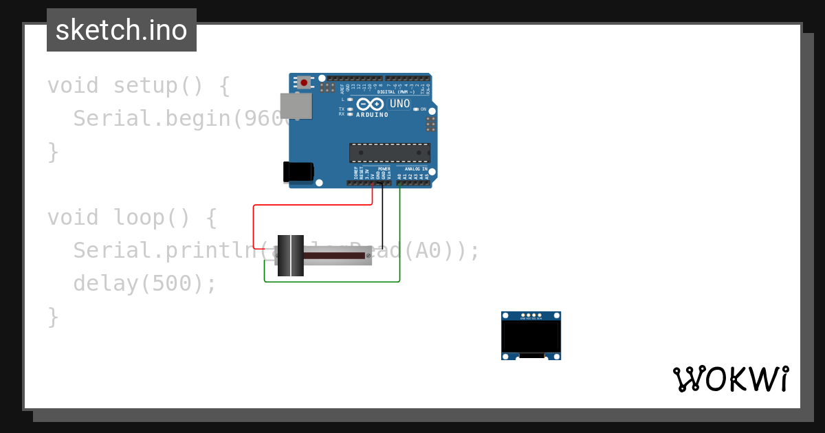 Потенциометр Wokwi Esp32 Stm32 Arduino Simulator 0982