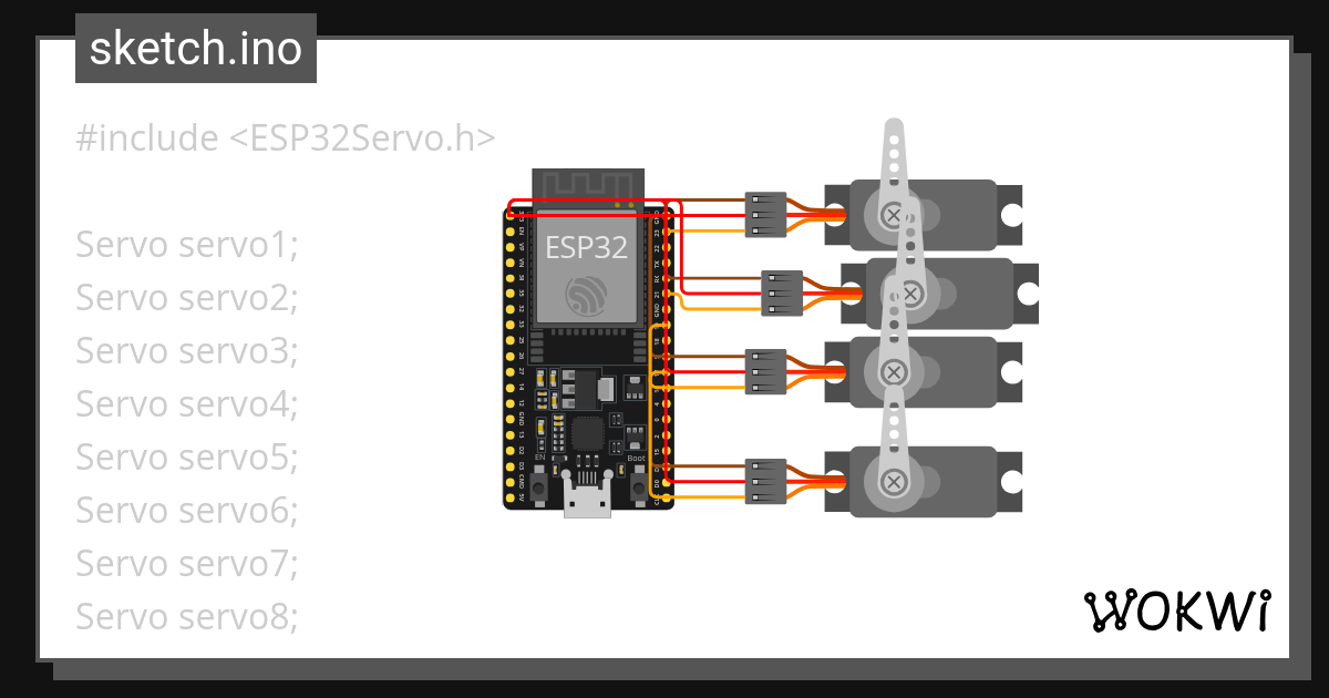 Servo prueva - Wokwi ESP32, STM32, Arduino Simulator