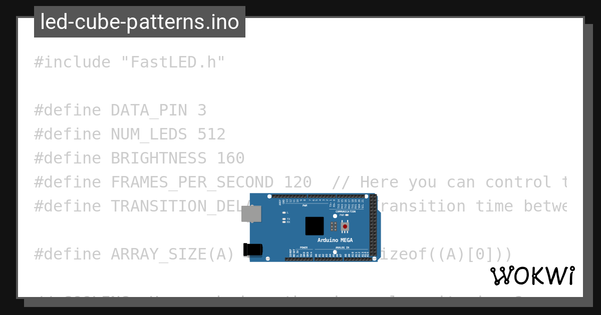 Led Cube O Wokwi Esp32 Stm32 Arduino Simulator 2769