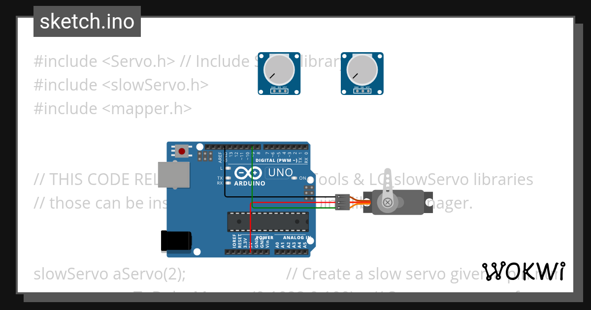 Servo Sweep Wokwi Esp32 Stm32 Arduino Simulator 