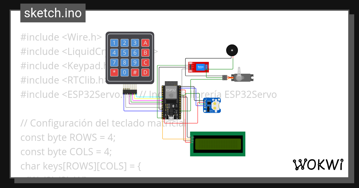 Ballbox (6 caracteres) DRY - Wokwi ESP32, STM32, Arduino Simulator