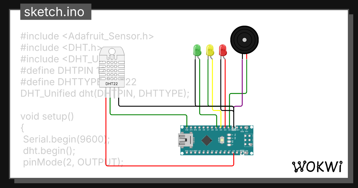 sensor suhu - Wokwi ESP32, STM32, Arduino Simulator