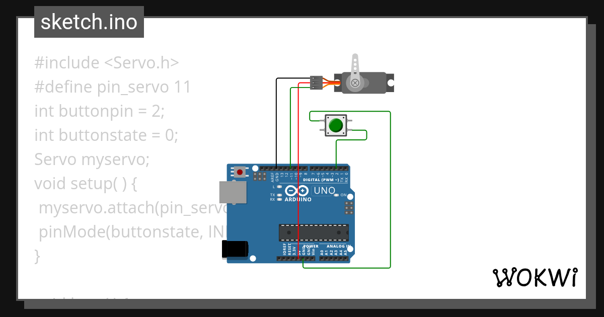 Servo Pushbutton Wokwi Esp32 Stm32 Arduino Simulator 4638