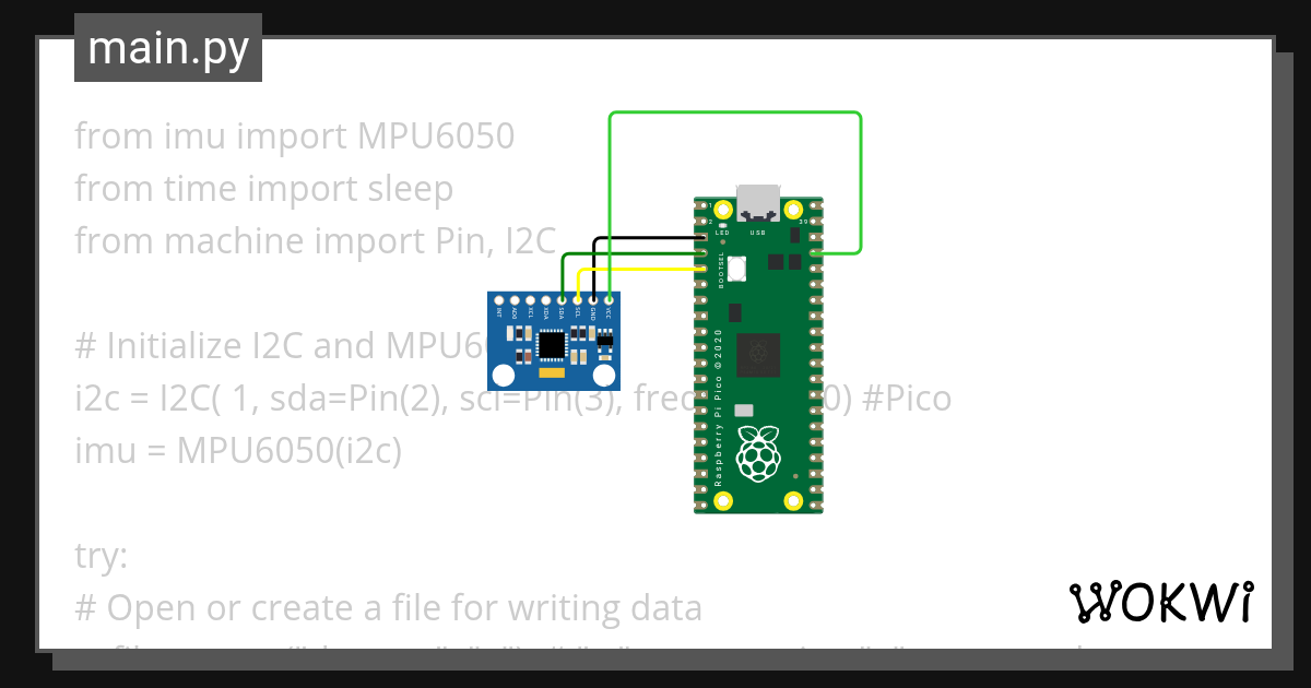 Mpu6050datalogger Wokwi Esp32 Stm32 Arduino Simulator 3471