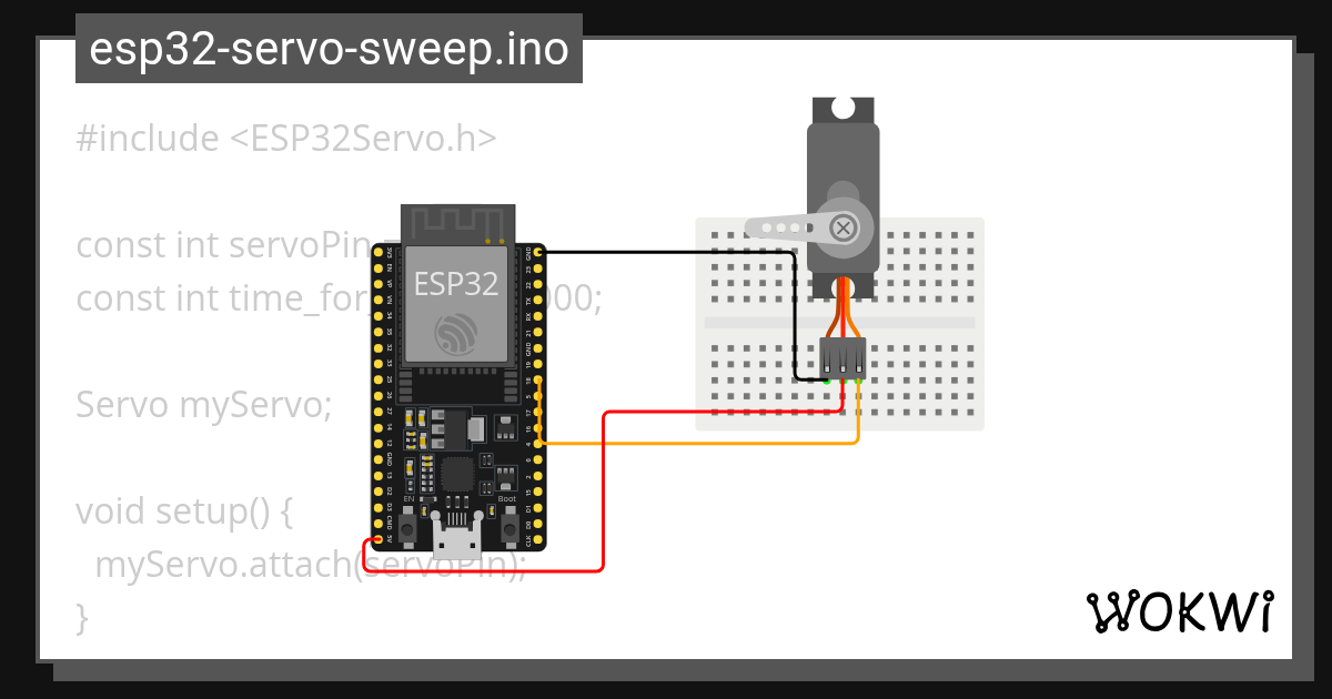 esp32 servo - Wokwi ESP32, STM32, Arduino Simulator
