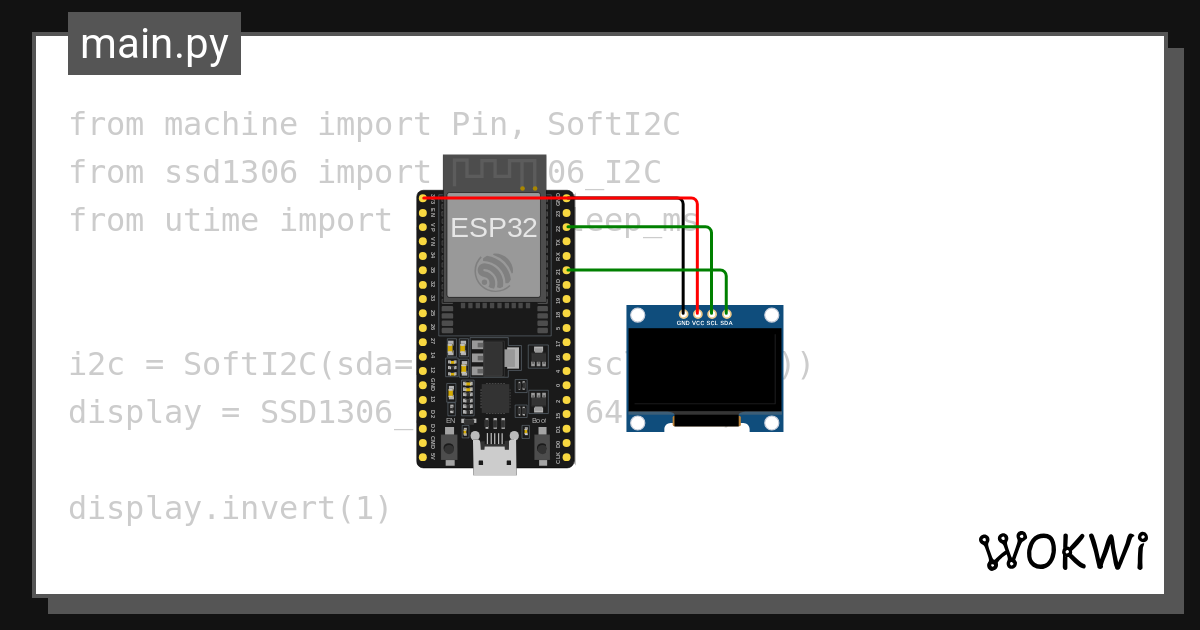 текст на різних рядках Wokwi Esp32 Stm32 Arduino Simulator 4152
