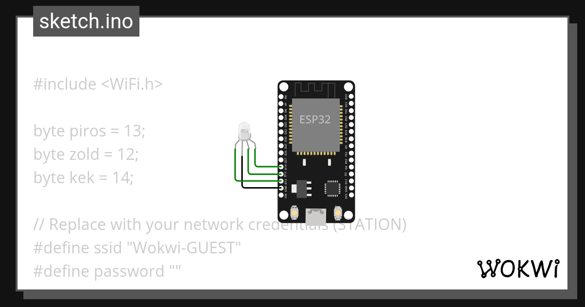 esp32 wifi connect - Wokwi ESP32, STM32, Arduino Simulator