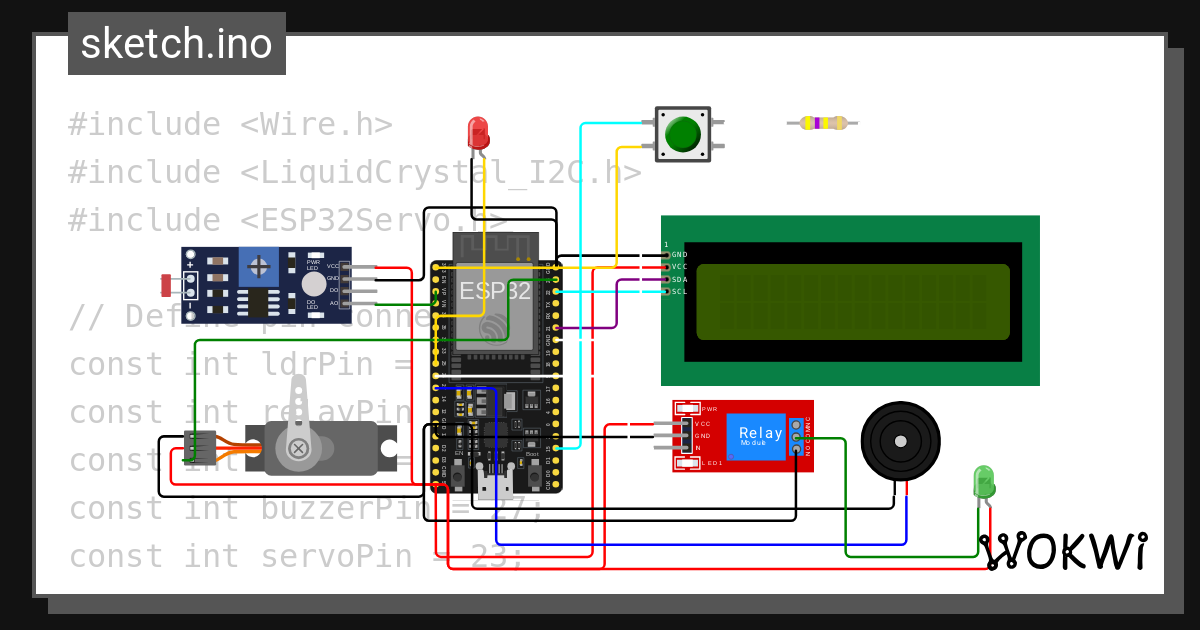 Smart Security System Project 1 Wokwi Esp32 Stm32 Arduino Simulator 0813