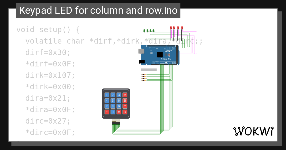 Keypad 2 Wokwi Esp32 Stm32 Arduino Simulator 3939