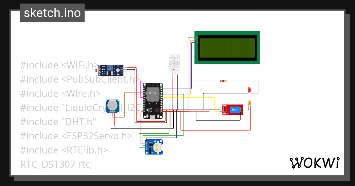 Automation and Monitoring System - Wokwi ESP32, STM32, Arduino Simulator