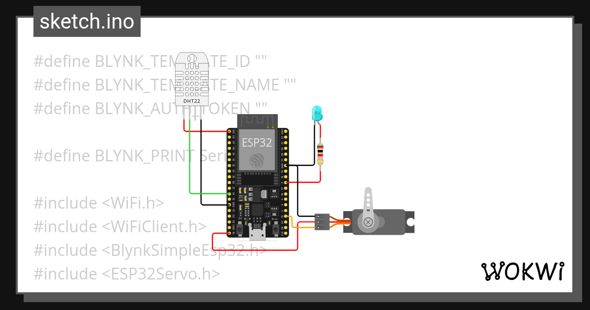 blynk - Wokwi ESP32, STM32, Arduino Simulator