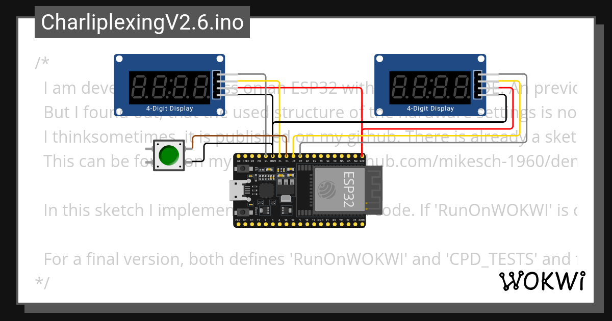 Wokwi - Online ESP32, STM32, Arduino Simulator