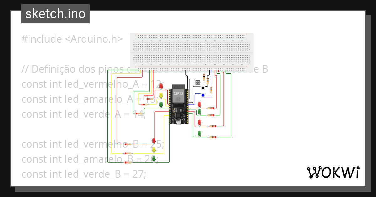 Exercicios2 - Funcionando sem os botões - Wokwi ESP32, STM32, Arduino Simulator